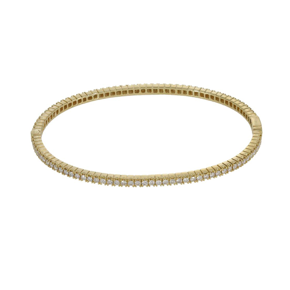 Special Order London Collection Yellow Gold Diamond Eternity Bangle ...