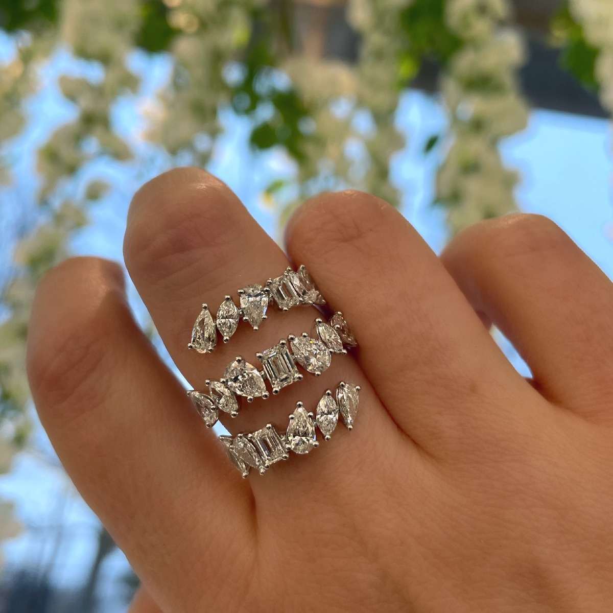 Mixed Shapes Wrapped is the Perfect Ring